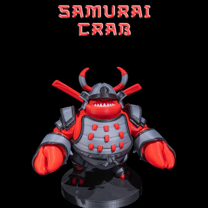 3D Printable Samurai Crab by Stlflix